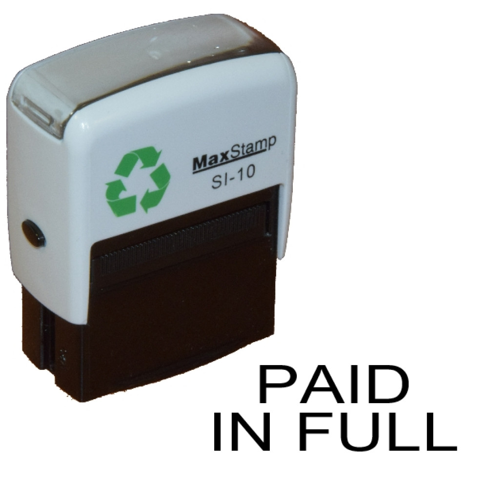 SI-10 PAID IN FULL Stamp