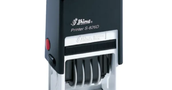 Shiny Printer S-826D Date Rubber Stamp